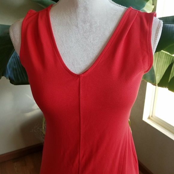 Sisi | Dresses | Sisi Womans Large Mini Dress Coral Club Key Hole B ...